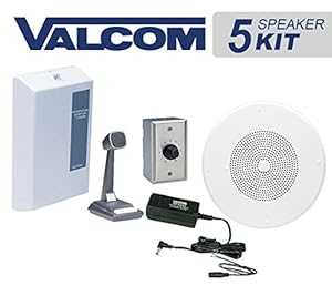 Amazon.com: Valcom 5 Ceiling Speaker Overhead Amplified Paging System ...