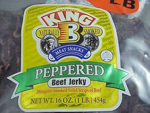 Amazon.com: King B Peppered Beef Jerky- 1 lb. Bag