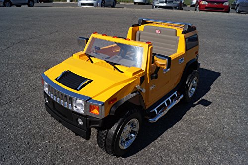 Ride On Toys Power Wheels HUMMER H2 Yellow BATTERY OPERATED /w RC 12V ...