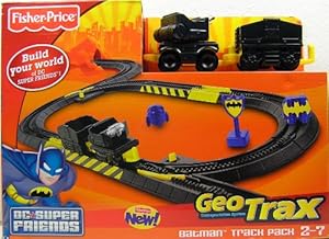 Fisher Price - DC Super Friends - GeoTrax Transportation Set - Batman ...