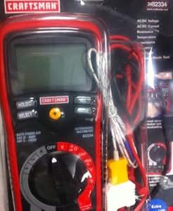 Craftsman Digital Multimeter with Auto Ranging, 11-function - Multi ...