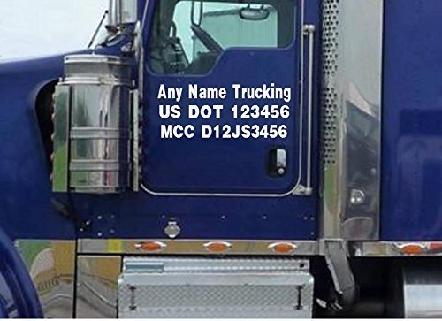 StickerLoaf Brand Big Rig DOT NUMBER GVW MCC Numbers Business - Want It All
