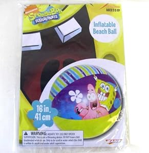 Amazon.com: Spongebob Squarepants Inflatable Beach Ball - 20" Wide ...