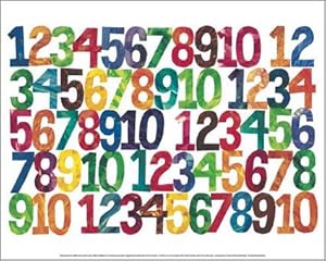 Amazon.co.jp： ポスター エリックカール ERIC CARLE Numbers 数字: ホーム＆キッチン