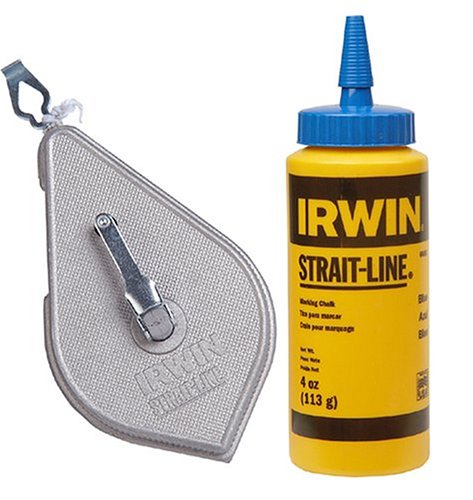 IRWIN Tools STRAIT-LINE 64499 Aluminum Refillable Chalk Line Reel with ...