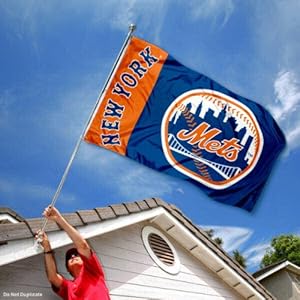 Amazon.com : New York NY Mets Flag 3x5 MLB Banner : Sports Fan Outdoor ...