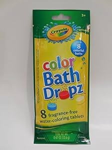 Amazon.com: Hallmark Crayola Color Bath Dropz 8 Water-coloring Tablets ...