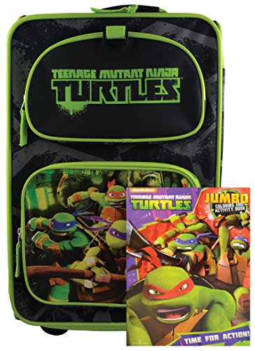 Teenage Mutant Ninja Turtles Deluxe Carry On Luggage W/ Bonus Coloring ...