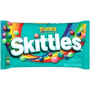 Amazon.com : Skittles Riddles Laydown Candy Bag, 14 Ounce (Pack of 12 ...