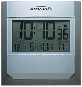 Amazon.com - Atomix 50211 Titanium Square Digital Wall Clock