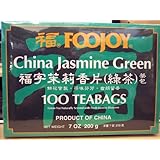 Amazon.com : Foojoy Chinese Jasmine Green Tea - 100 Tea Bags (Pack of 1 ...