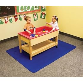 *!!Cheap School Specialty Waterproof Mat – 45 x 58 – Blue | Early ...