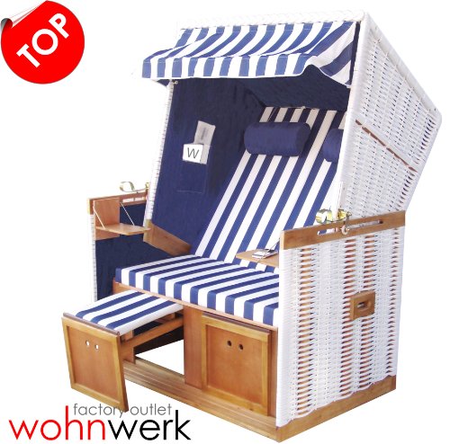 Strandkorb Nordsee de Luxe blau II | »»» Gartenmöbel Günstig ...