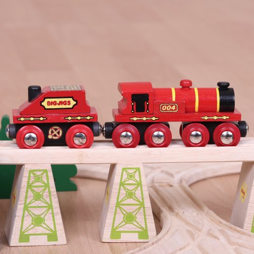Bigjigs Rail BJT418 Big Red Engine - Want It All