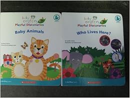 Two Baby Einstein Playful Discoveries Board Books (Baby Animals; Who ...
