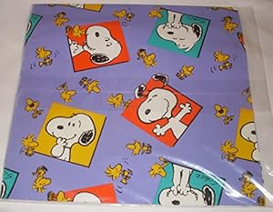 Amazon.com: Hallmark Peanuts SNOOPY Pkg Gift Wrap Wrapping Paper ...