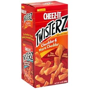 Amazon.com: Cheez-It Baked Snack Crackers, Twisterz Cheddar & More ...