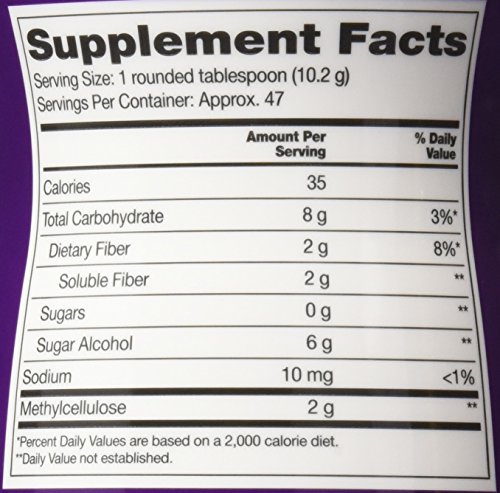 MiraLAX Mirafiber Powder, Sugar Free Orange, Fiber Supplement Bayer 16.9 oz