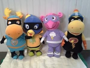 Amazon.com: Backyardigans Super Hero Plushes (Set of 4: Tasha, Uniqua ...