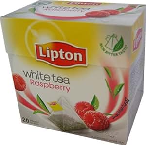 Amazon.com : Lipton White Tea - Raspberry - Premium Pyramid Tea Bags ...