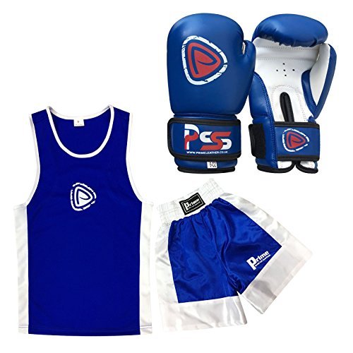 KIDS BOXING UNIFORM 2 PIECES SET (TOP & SHORT) BLUE-WHITE 5-6 YEAR OLD ...