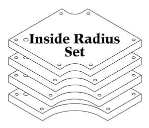 Woodhaven 3655 Inside Radius Set - Router Templates - Amazon.com