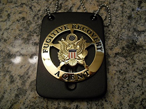 Buy Fugitive Bail Agent Fugitive Recovery Badge Gold Badge with Holder ...