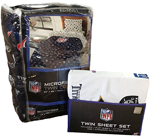 NFL All Teams Football Sports Bedding 6 Piece Twin Size Comforter and ...