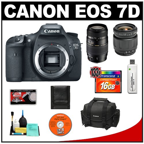 Black Friday Canon EOS 7D Digital SLR Camera Body + Tamron 28-80mm & 70 ...