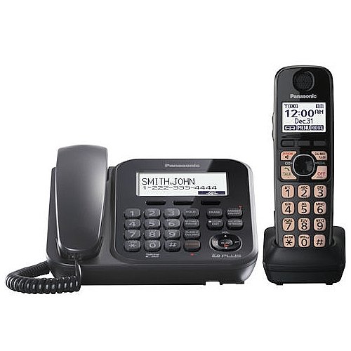 Panasonic Expandable Corded Cordless Phones System With Talking Caller ...