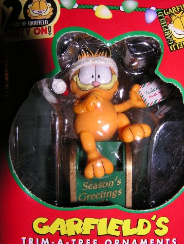 Garfield the Cat on Mailbox with Letter To Santa Christmas Ornament ...