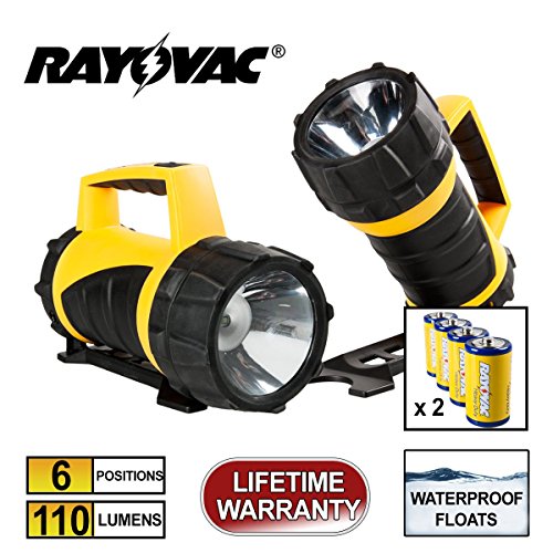 2 Rayovac Professional Industrial LED Flashlight Lantern Waterproof 110 ...