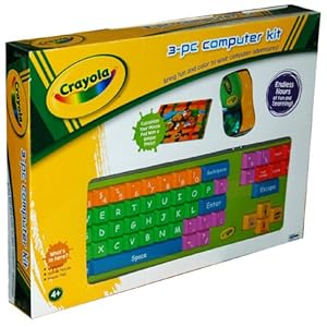 Crayola 3-Piece Computer Kit: Keyboard, Optical Mouse and Mouse Pad ...