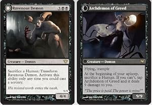 Amazon.com: Magic: the Gathering - Ravenous Demon // Archdemon of Greed ...