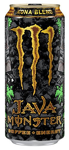 Java Monster Coffee Energy Drink, Kona Blend, 15 Ounce (Pack of 12 ...