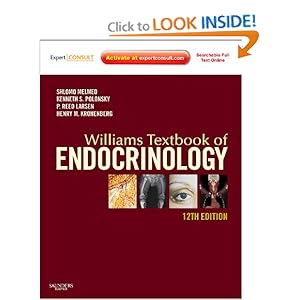 Medical Books for Doctor: Williams Textbook of Endocrinology, 12th ...
