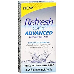 Amazon.com: Refresh Optive Advanced Lubricant Eye Drops -- 0.33 fl oz ...