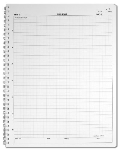 BookFactory Carbonless Lab Notebook (Scientific Grid Format), 50 Sets ...