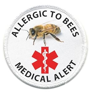 Amazon.com: ALLERGIC TO BEES Medical Alert Symbol 3 inch Sew-on Patch