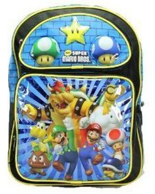 :Super Mario Bros 16″ Backpack Bowser Luigi Goomba Koopa | garciar138