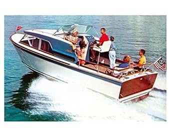 Amazon.com: 1962 Chris Craft Cavalier 26 Custom Cruiser Power Boat ...