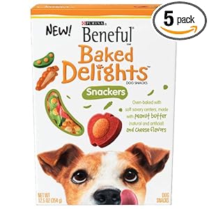 Beneful Baked Delights Snackers Dog Snack, 12.5-Ounce (Pack of 5) | Pet ...