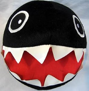 Amazon.com: Mario Bro: Black Chain Chomp Plush - 8 inches: Toys & Games