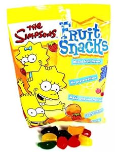Amazon.com : Simpsons Fruit Snacks (DISCONTINUED), 30 count : Gummy ...