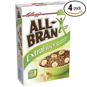 Amazon.com: All-Bran Cereal, Extra Fiber, 11.4-Ounce Boxes (Pack of 4 ...