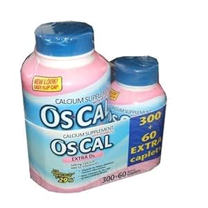 Amazon.com: Oscal Extra D3, New 1000mg Calcium + 1000 IU - 300 caps ...