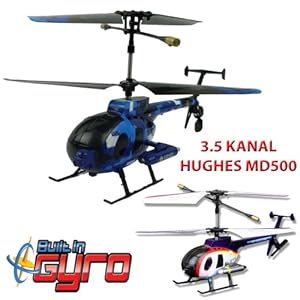 3.5 Kanal RC r/c ferngesteuerter mini MD500 Hughes LED Hubschrauber ...