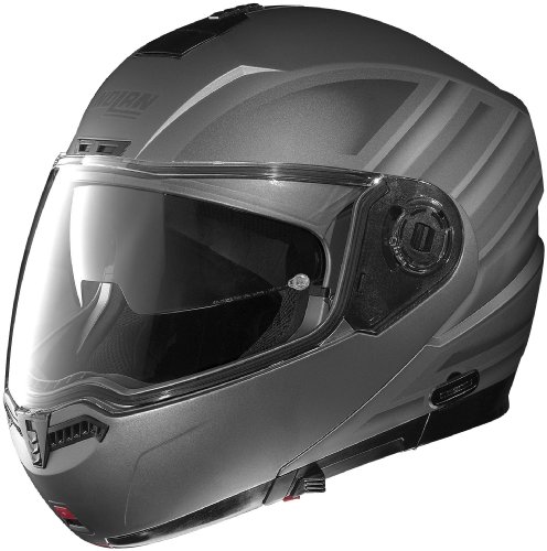 Nolan N104 Modular Graphics Helmet, Voyage Arctic Gray/Anthracite ...