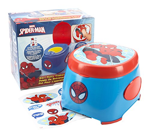Marvel 8357 3-in-1 PottyTrainer Marvel Spiderman Blue/Red Baby Toddler ...