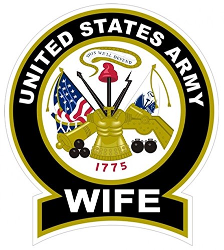 1 Pc Radiant Modern United States Army Wife Sticker Signs | Desertcart UAE